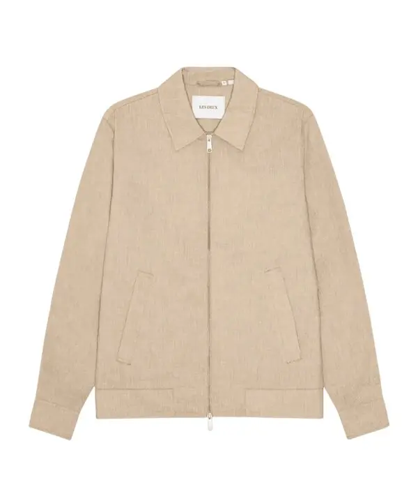 LES DEUX Long Sleeve Zipper Closure Jacket - Light Sand Color
