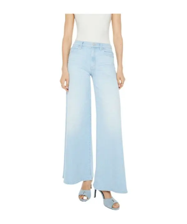 MOTHER The Swisher Sneak Jeans - Blue