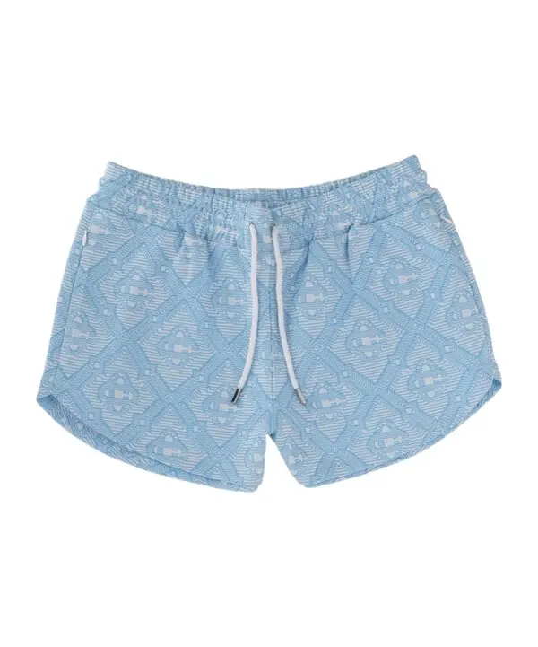 Casablanca Monogram Jacquard Shorts - Blue