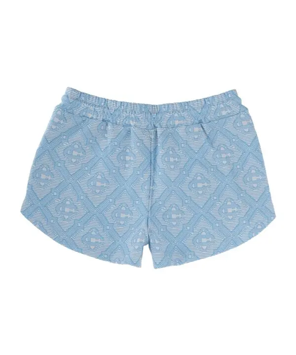 Casablanca Monogram Jacquard Shorts - Blue