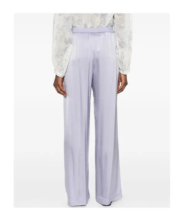 FORTE_FORTE Elasticated Waistband Trousers - Lilac