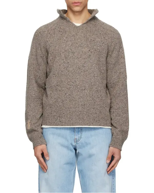 ERL Mock Neck Knitted Sweater