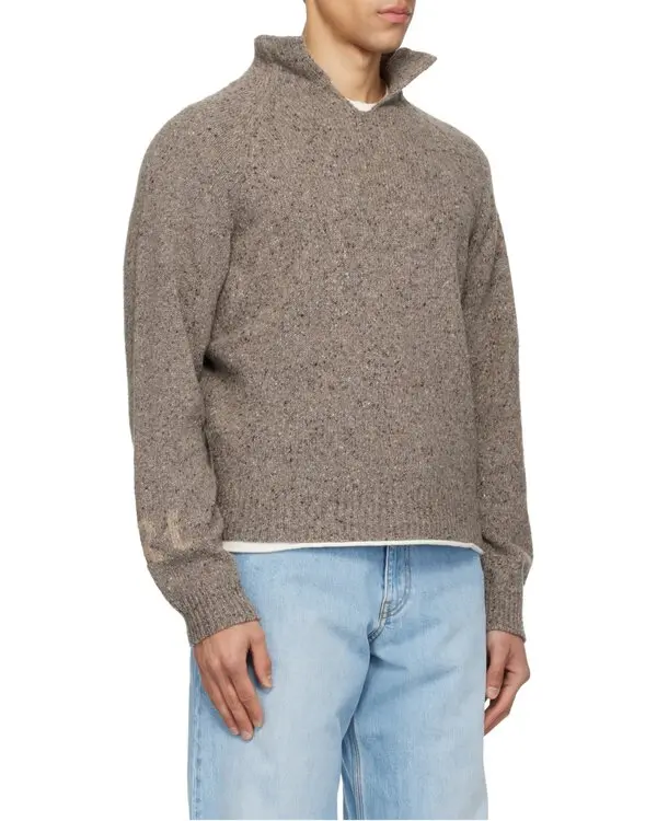 ERL Mock Neck Knitted Sweater