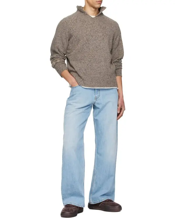 ERL Mock Neck Knitted Sweater