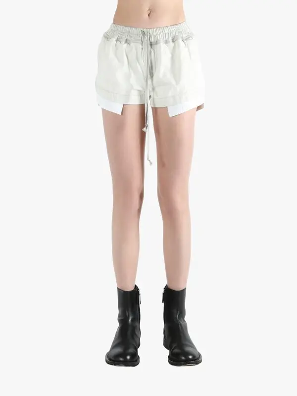 Rick Owens Fog Drawstring Shorts - White