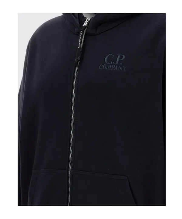 C.P. COMPANY Logo Zip-up Hoodie