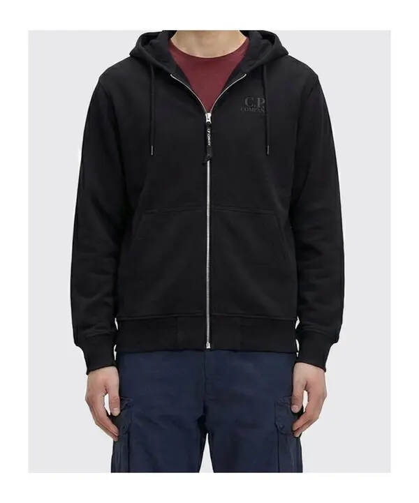 C.P. COMPANY Logo Zip-up Hoodie