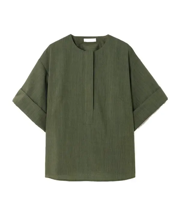 JOSEPH Yani Wool Shirt - Army Green