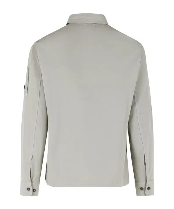 C.P. COMPANY Lens Button-up Overshirt - Gray