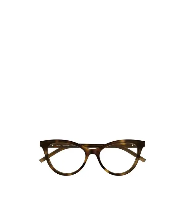Saint Laurent Cat Eye Frame Eyeglasses - Brown