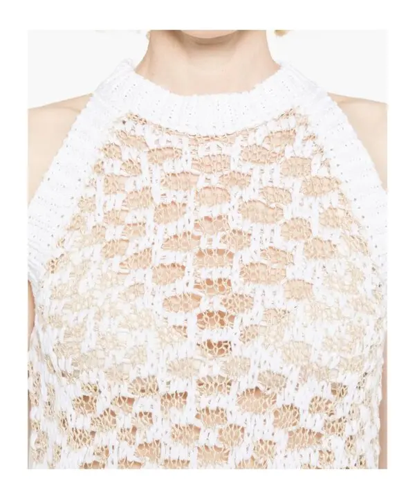 Peserico Open-knit Sleeveless Top