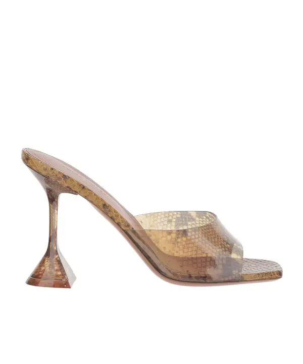 Amina Muaddi Open-toe High-heeled Sandals With Sculptural Heel