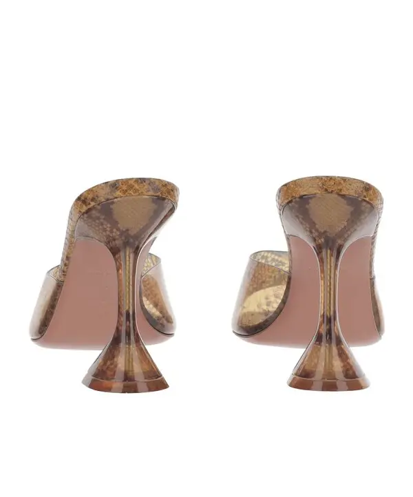 Amina Muaddi Open-toe High-heeled Sandals With Sculptural Heel