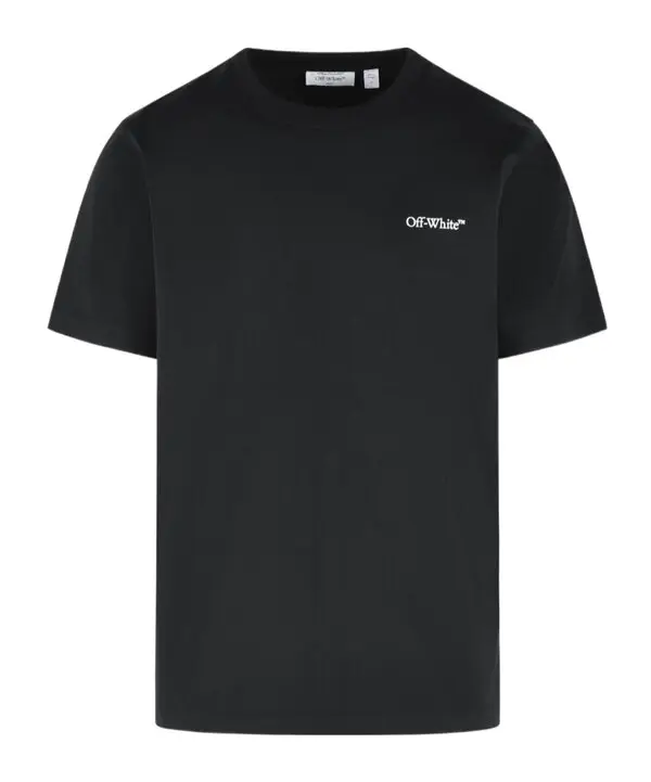 Off-White Logo Printed Crewneck T-shirt - Black