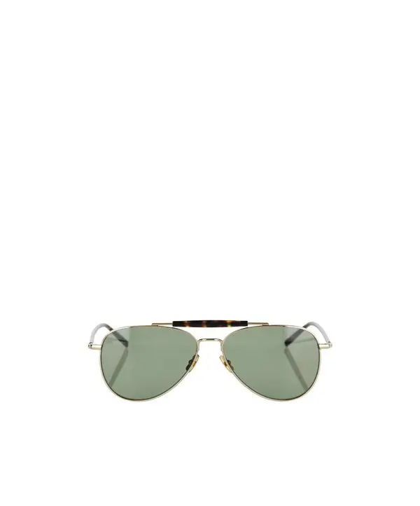 Saint Laurent Aviator Sunglasses With Full Rim - Green