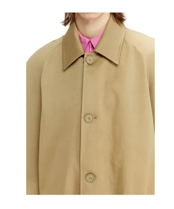 DIESEL® J-roun Cocoon Sleeve Belted Trench Coat - Light Brown