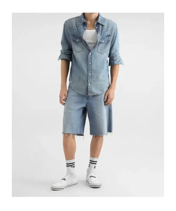 Dolce & Gabbana Dolce Gabbana Western Denim Shirt - Blue