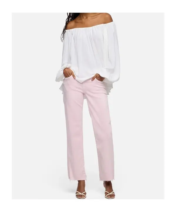 7 For All Mankind Calie Straight Ankle Jeans - Rosy
