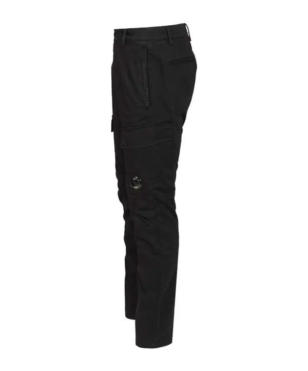 C.P. COMPANY Stretch Sateen Regular Cargo Pants - Dark Grey