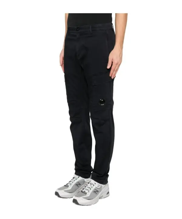 C.P. COMPANY Stretch Sateen Regular Cargo Pants - Dark Grey