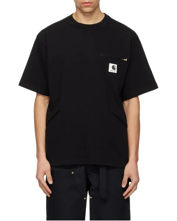 SACAI X CARHARTT WIP Jersey T-shirt - Black