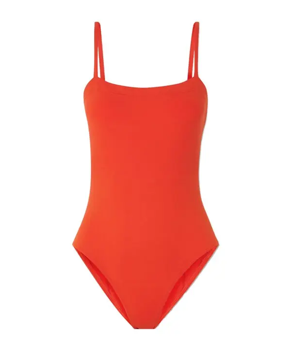 ERES Aquarelle Spaghetti Strap Swimsuit - Bright Orange
