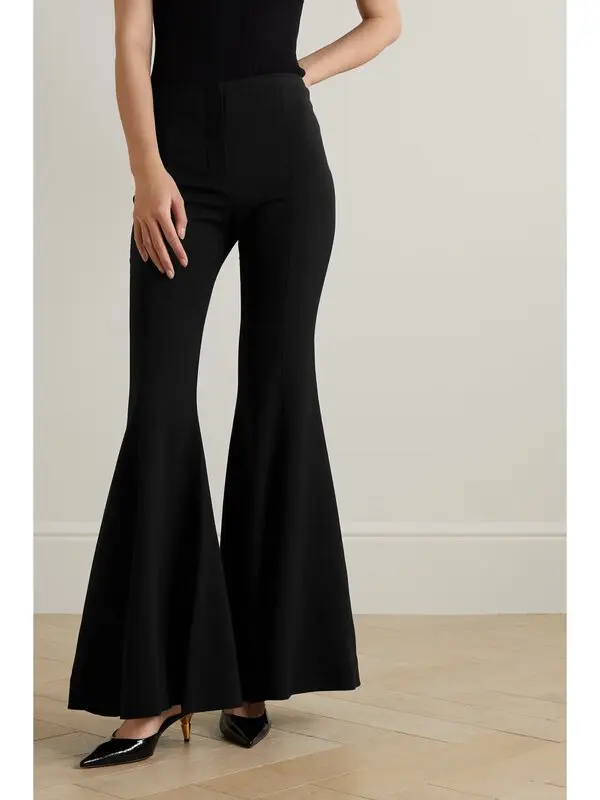 Proenza Schouler Stretch Crepe Flare Trousers