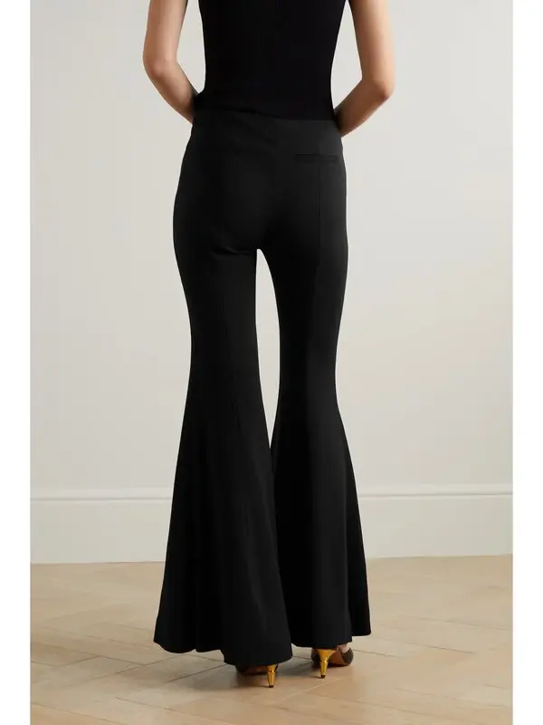 Proenza Schouler Stretch Crepe Flare Trousers