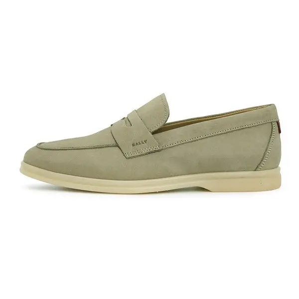 Bally Round Toe Slip-on Casual Loafers - Nude