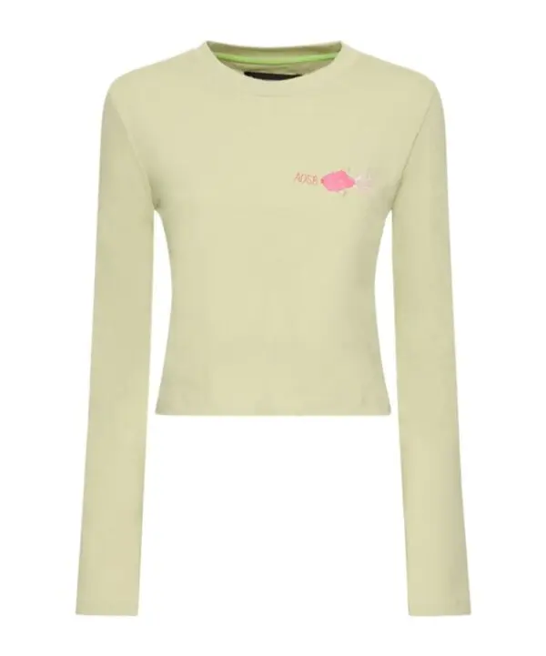 Andersson Bell Crazy Fish Long-sleeve Cotton T-shirt