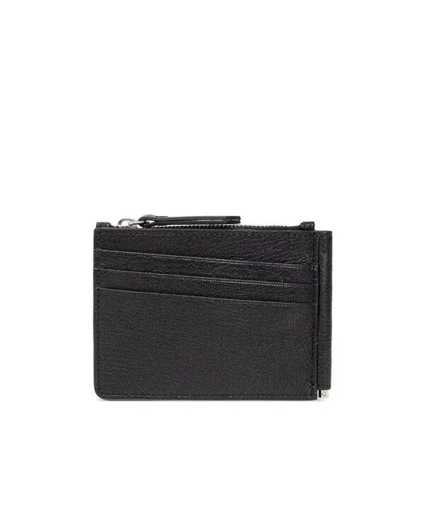 MAISON MARGIELA Four-stitch Detailed Zipped Wallet - Black