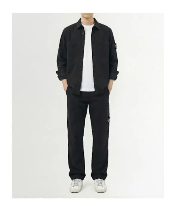 Stone Island Vintage Effect Cotton Shirt - Nude