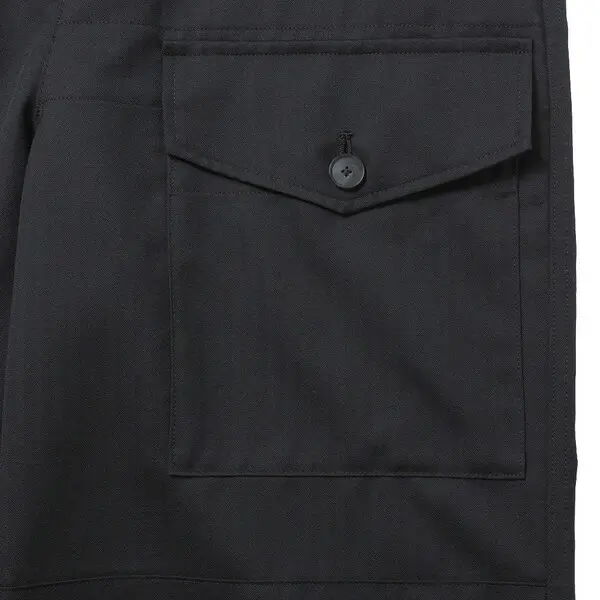 Auralee Belted Casual Pants With Adjustable Buckles - Black