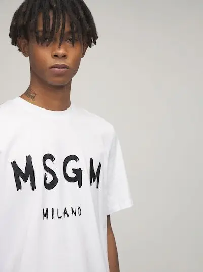 MSGM Logo Printed T-shirt