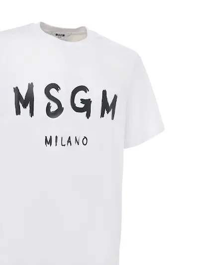 MSGM Logo Printed T-shirt