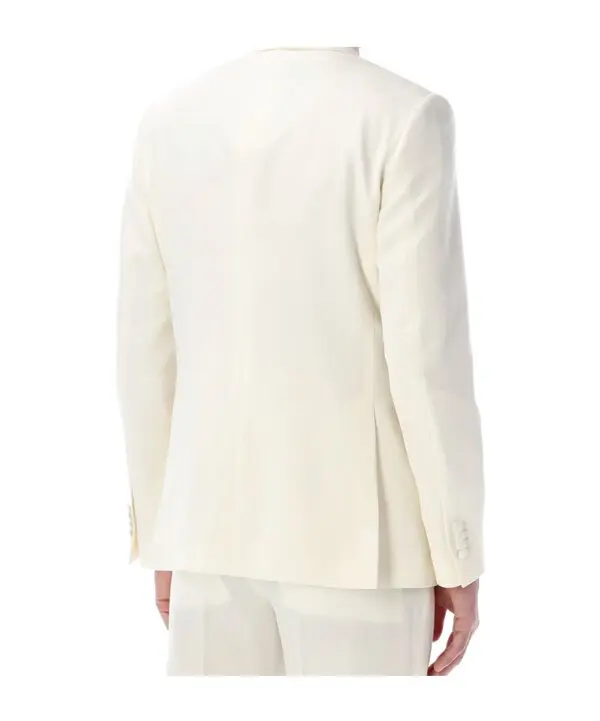 LARDINI Soiree Double-breasted Blazer - Ivory
