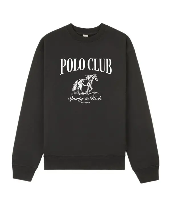 SPORTY  RICH Sporty & Rich Long-sleeved Sweatshirt