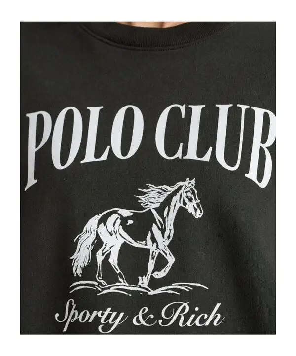 SPORTY  RICH Sporty & Rich Long-sleeved Sweatshirt