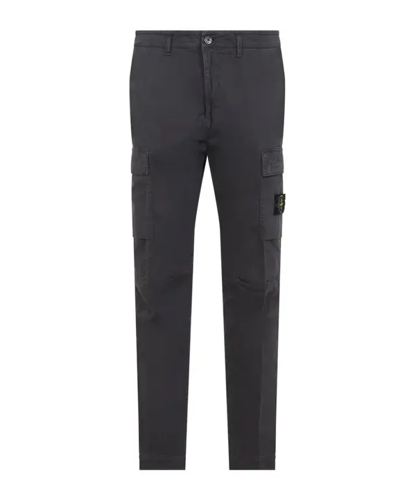 Stone Island Cargo Pants With Logo Patch
