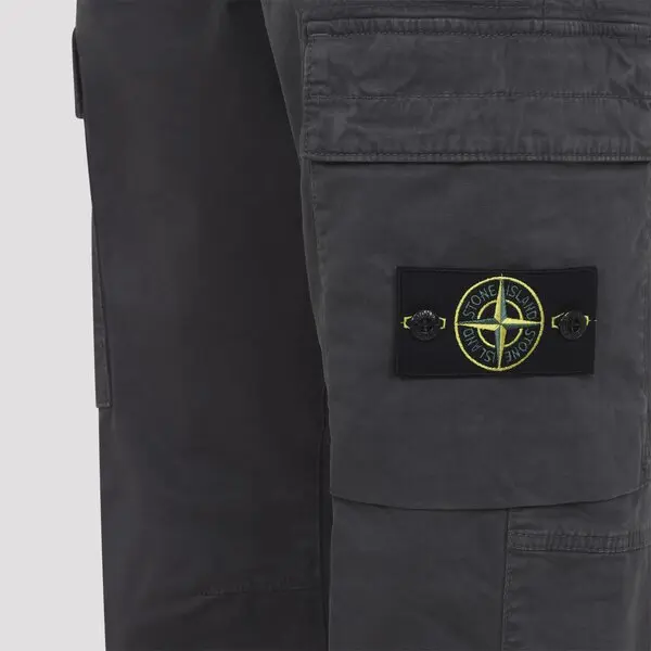 Stone Island Cargo Pants With Logo Patch