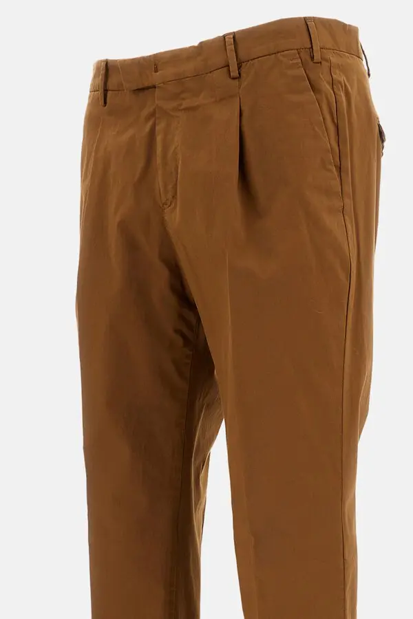 PT TORINO Pleated Tailored Trousers - Dark Brown