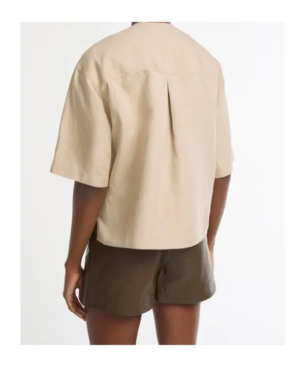 YVES SALOMON Short Sleeve Top - Off White