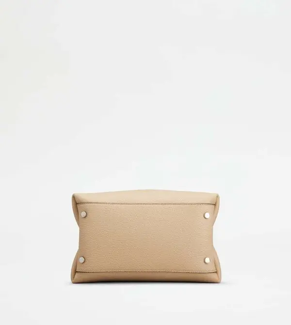 TOD'S Logo Embossed Mini Crossbody Bag - Nude