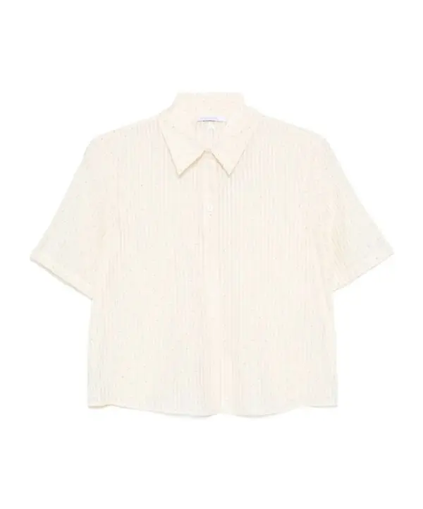 Patrizia Pepe Striped Short Sleeve Shirt
