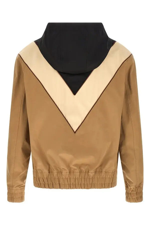 Valentino Garavani Zip-up High Neck Hooded Jacket