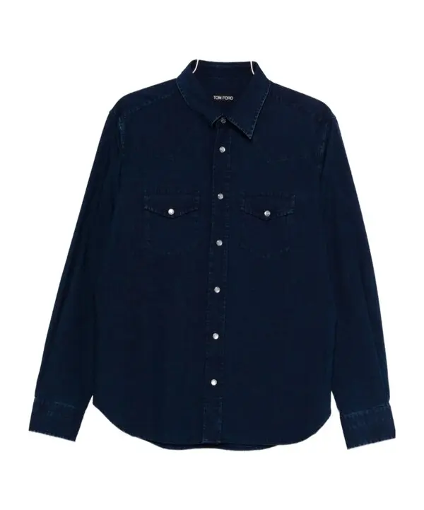 TOM FORD Western Denim Shirt - Black