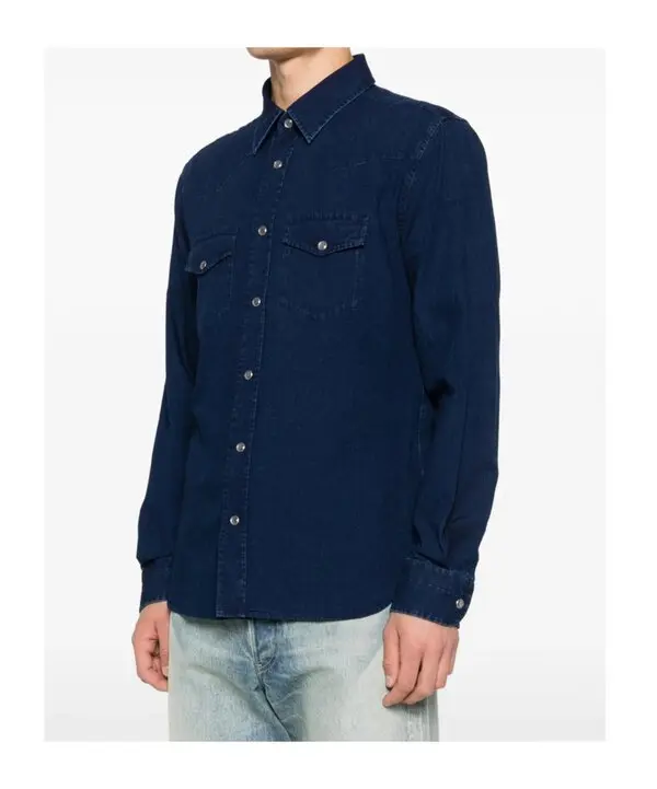 TOM FORD Western Denim Shirt - Black