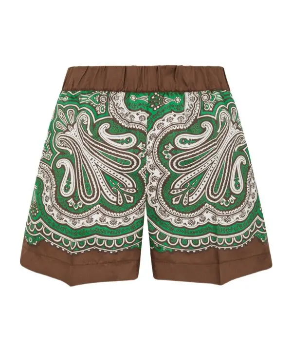 P.a.r.o.s.h Paisley Print Shorts - Green
