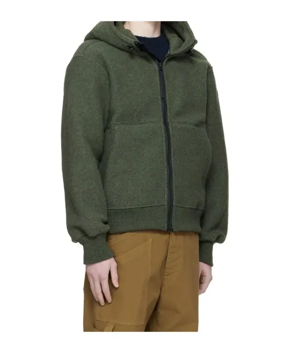 Canada Goose Logo-patch Hooded Bomber Jacket