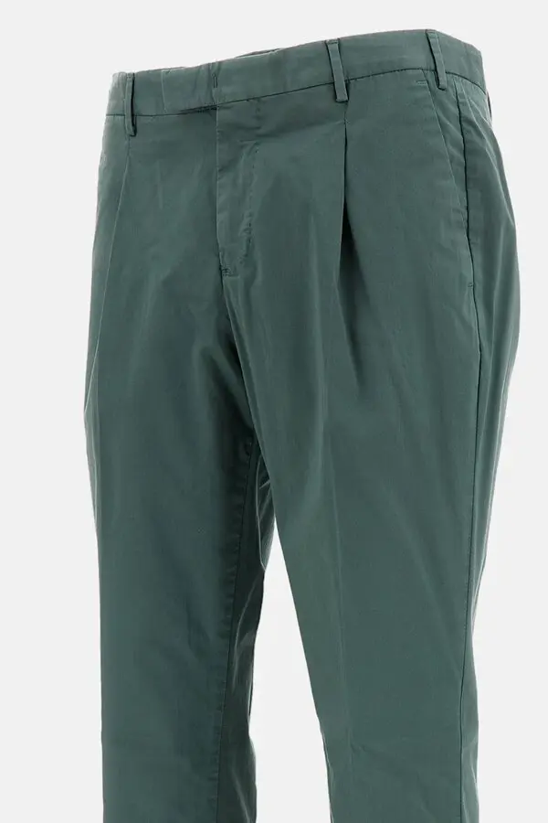 PT TORINO Pleated Trousers - Green